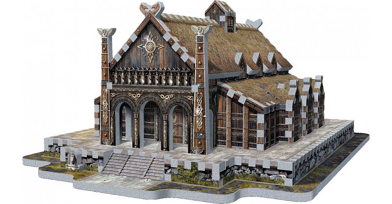 Lord of the Rings: Golden Hall (Edoras) - 3D Jigsaw Puzzle | 3D ...
