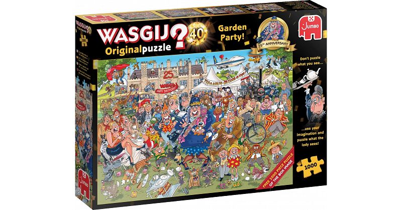 Wasgij Original #40: 25th Anniversary Garden Party | 1000 Pieces ...