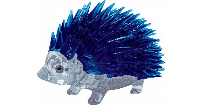 3D Crystal Puzzle - Hedgehog (Blue) | 3D Crystal Puzzles | Puzzle ...