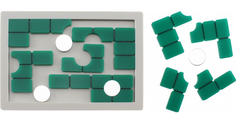 Green 13 Puzzle - Original Version | Packing Puzzles | Puzzle Master Inc