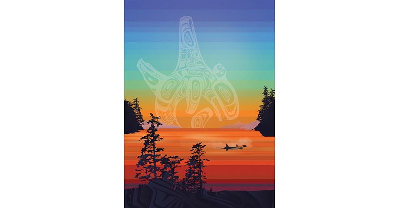 Salish Coast Colors: Orca Rubbing Beach | 1000 Pieces | Puzzle Master Inc