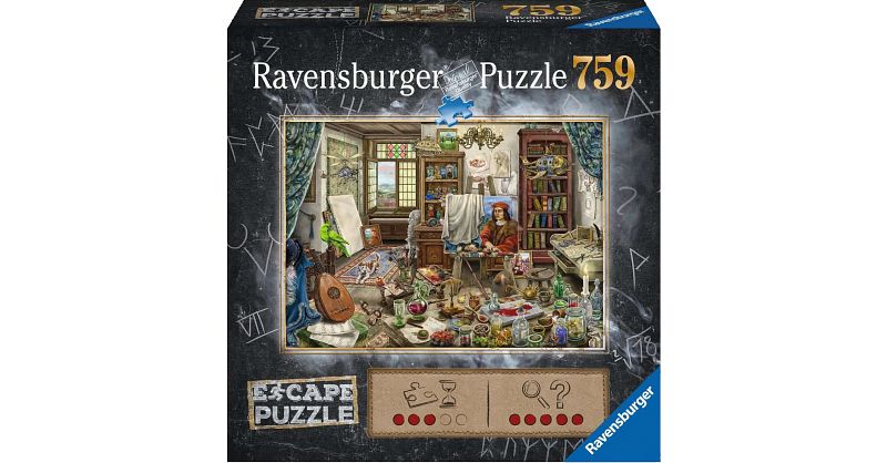 Escape Puzzle: The Artist's Studio | 750-999 Pieces | Puzzle Master Inc