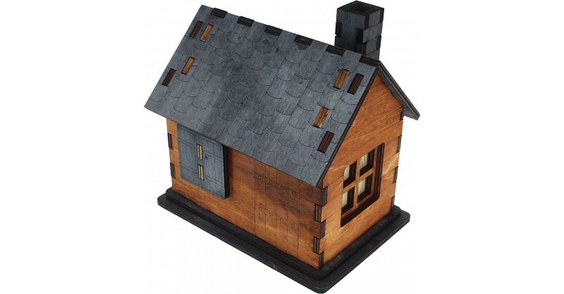 Locked Cabin Puzzle Box | Wooden Puzzle Boxes | Puzzle Master Inc