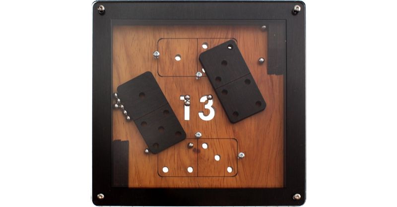 13: Domino Dexterity Puzzle | European Wood Puzzles | Puzzle Master Inc