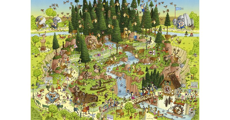Funky Zoo: Black Forest Habitat | Jigsaws | Puzzle Master Inc
