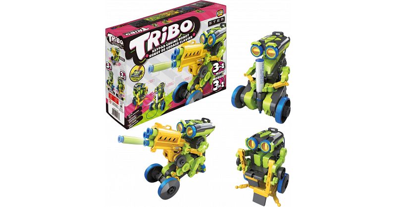 Tribo 3-in-1 Keypad Coding Robot | Science Kits | Puzzle Master Inc