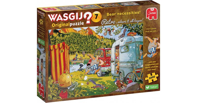 Wasgij Original Retro #7: Bear Necessities! | 1000 Pieces | Puzzle ...