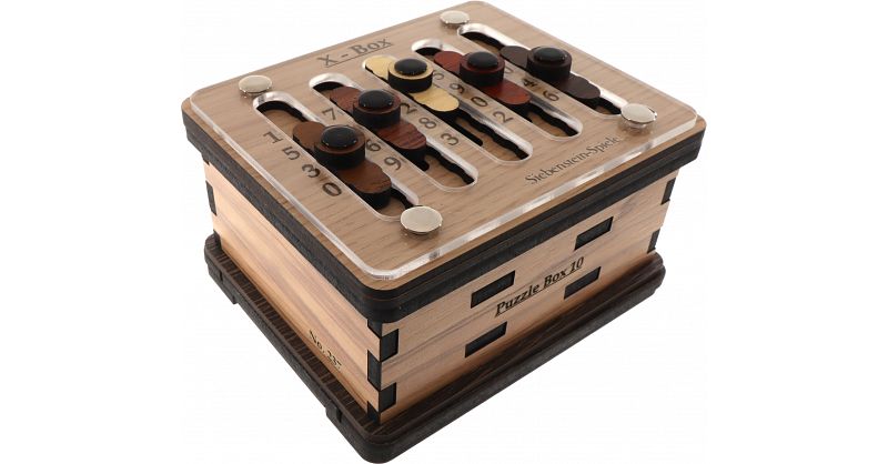 Puzzle Box 10 (X-Box) | European Wood Puzzles | Puzzle Master Inc