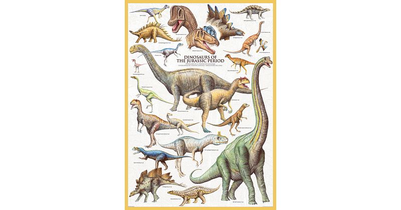 Dinosaurs of the Jurassic Period | 1000 Pieces | Puzzle Master Inc