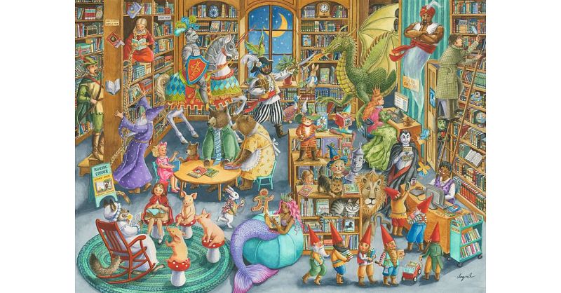 Midnight at the Library | 1000 Pieces | Puzzle Master Inc