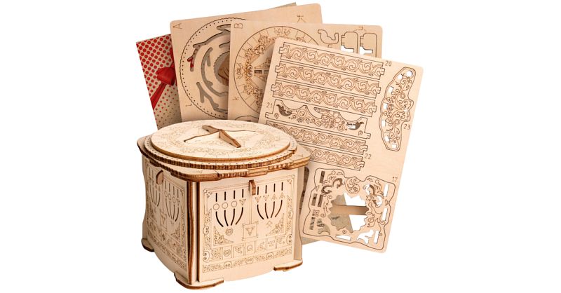 Wooden Secret Lock Box - DIY Puzzle Gift Box | Wooden Puzzle Boxes ...