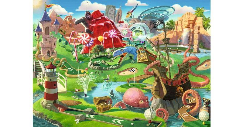 Putt Putt Paradise - Large Piece Fromat | 500-749 Pieces | Puzzle ...