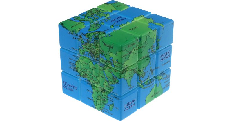 Standard World Map 3x3x3 Cube (Wisdom Collection) | Rubik's Cube ...