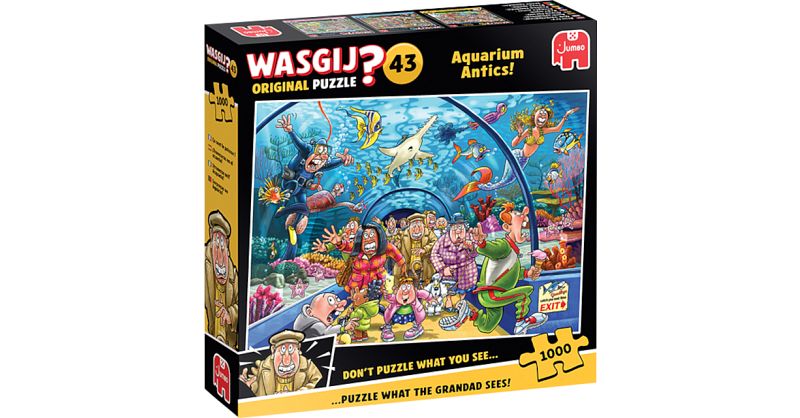 Wasgij Original #43: Aquarium Antics! | 1000 Pieces | Puzzle Master Inc