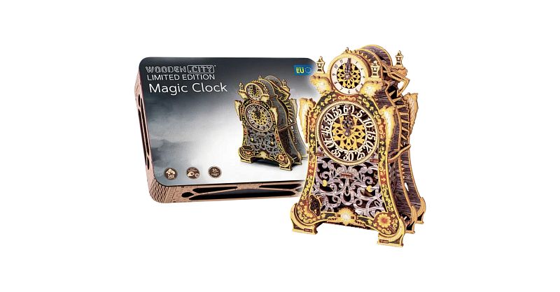 Wooden Mechanical DIY Model: Magic Clock - Limited Edition | Wooden ...