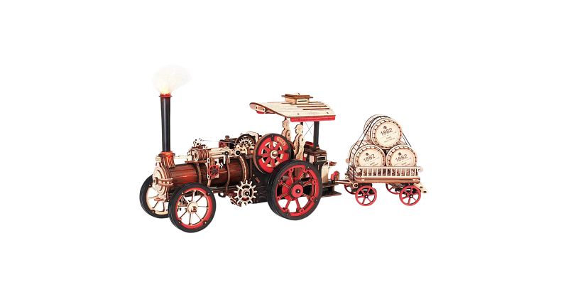 ROKR Wooden Mechanical Gears Model - Steam Engine | Wooden Models ...