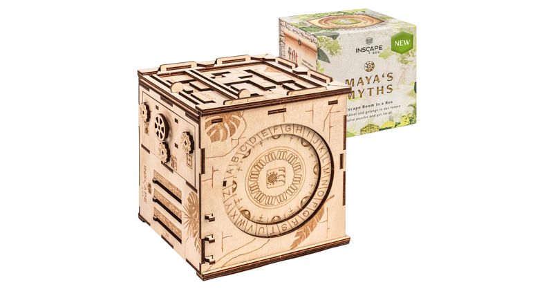 Maya's Myths - Escape Room in a Box | Wooden Puzzle Boxes | Puzzle ...