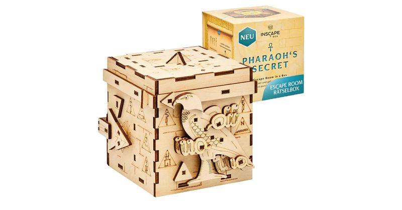 Pharoah's Secret - Escape Room in a Box | Wooden Puzzle Boxes | Puzzle ...