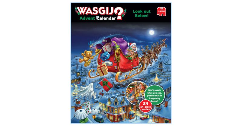 Wasgij Advent Calendar: Look Out Below! - 24 x 54 Piece Puzzles | 1-100 ...