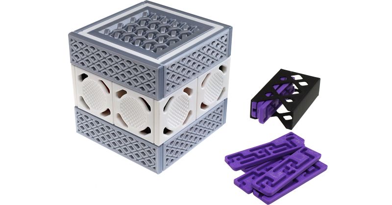 Piston Box with Extra Purple Maze Plates | 3D Printed Puzzles | Puzzle ...