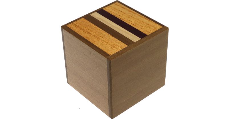 2 Sun Cube 7 Step Natural Wood | Puzzle Boxes | Puzzle Master Inc