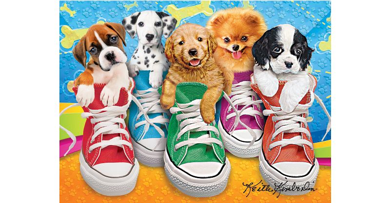 Sneaky Pups 2 - Large Piece - Kodak Premium Puzzles | 101-499 Pieces ...