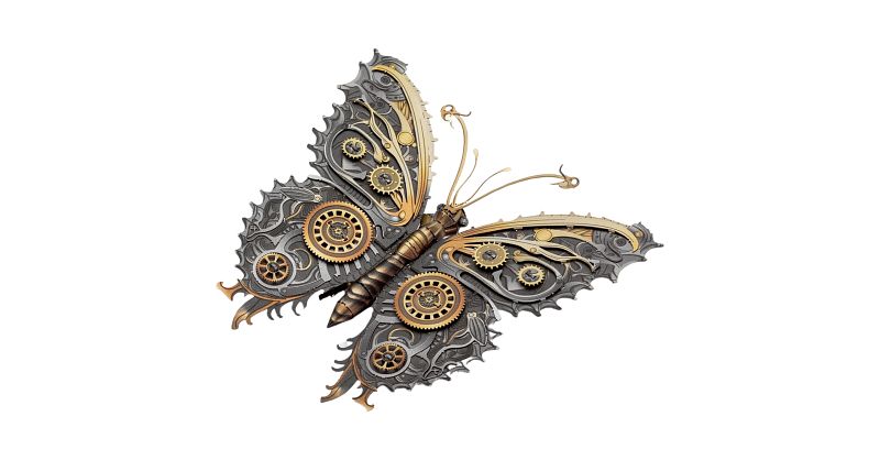 Metal Earth - Steampunk Butterfly | Metal Models & Kits | Puzzle Master Inc