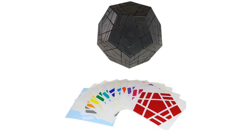 AJ Split Megaminx DIY - Black Body | Other Rotational Puzzles | Puzzle Master Inc