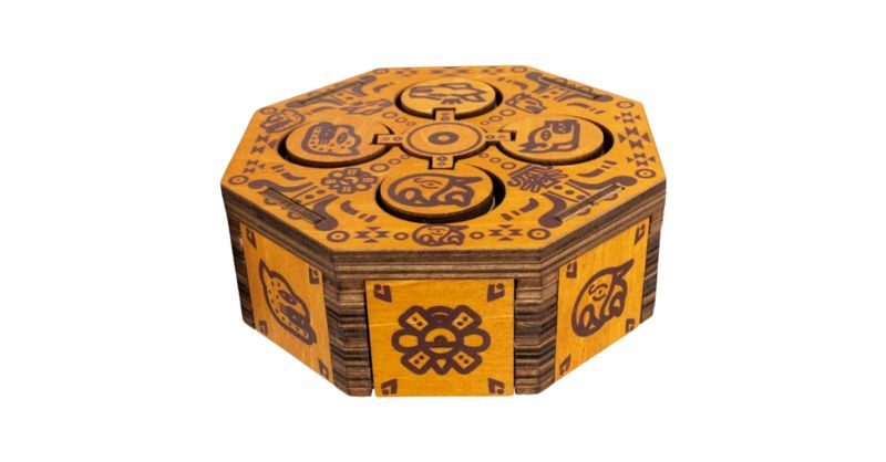 Aztec Family Chest | Wooden Puzzle Boxes | Puzzle Master Inc