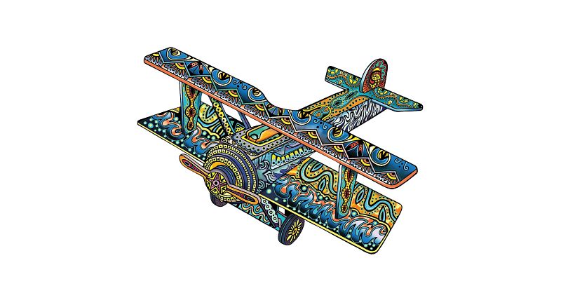 Rainbow Wooden Puzzle - Double Decker | Wooden Jigsaws | Puzzle Master Inc