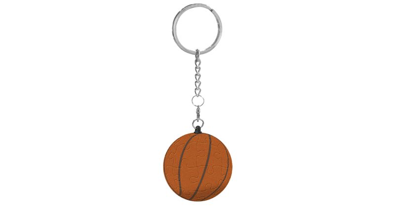 Puzzle Sphere Keychain - Basketball | 1-100 Pieces | Puzzle Master Inc