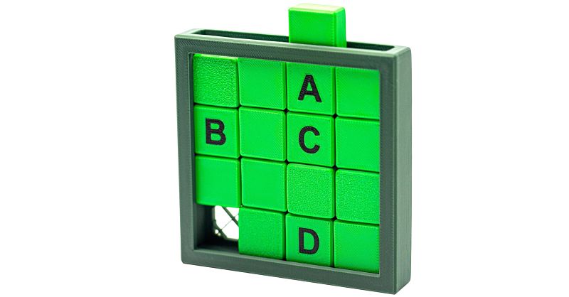 Chained Square | 3D Printed Puzzles | Puzzle Master Inc