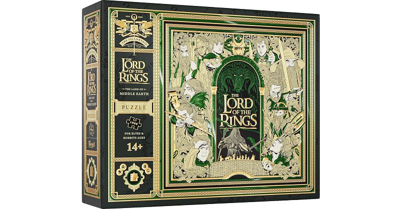 Lord of the Rings: The Land of Middle Earth Jigsaw | 1000 Pieces ...