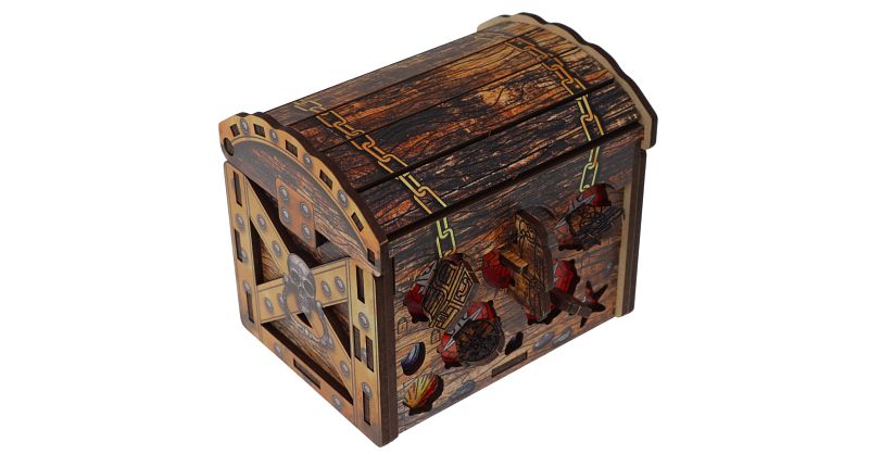 Art Version: Pirate's Treasure Chest - Wooden Puzzle Gift Box | Puzzle ...